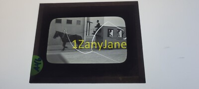 A46 Glass Magic Lantern Slide CHICAGO'S WORLD FAIR 1933-34 HORSE/COACH ...