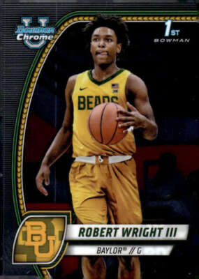 Robert Wright III RC 2024-25 Bowman University Chrome Base #15 Pre-Roo ...