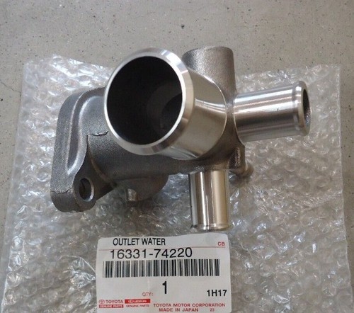 TOYOTA GENUINE Thermostat Housing Engine Coolant Outlet Water 16331 ...
