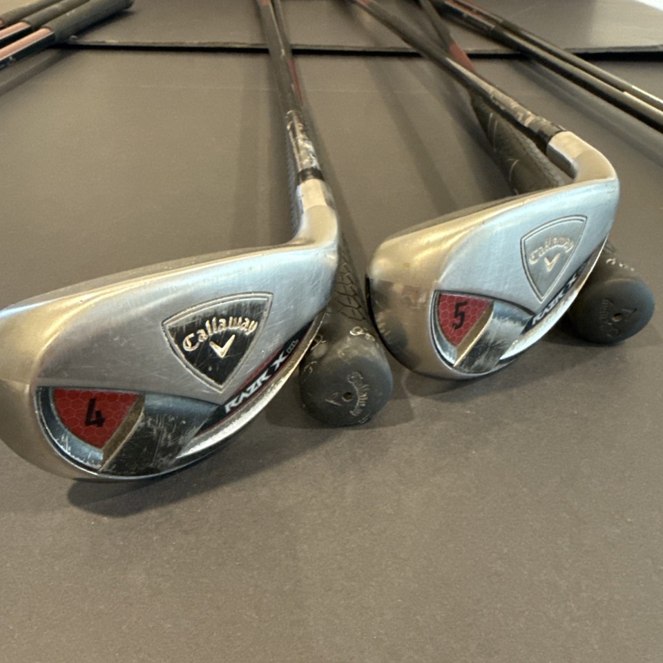 Callaway RAZR x HL Combo Iron Set PW AW SW Hybrid 5,4 Graphite Reg RH ...