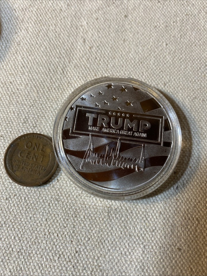 Donald Trump Fight Challenge Coin. Assassination Attempt. New In ...