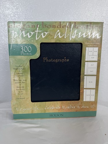VINTAGE Holson photo albums Holds 300 Photos Nordic Blue | eBay