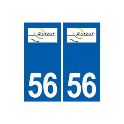 56 Surzur logo autocollant plaque stickers ville | eBay