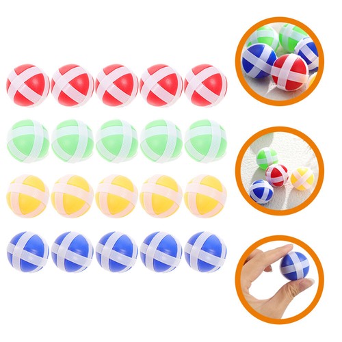 20Pcs Dart Game Sticky Balls Hook And Loop Balls For Boy Girl | eBay