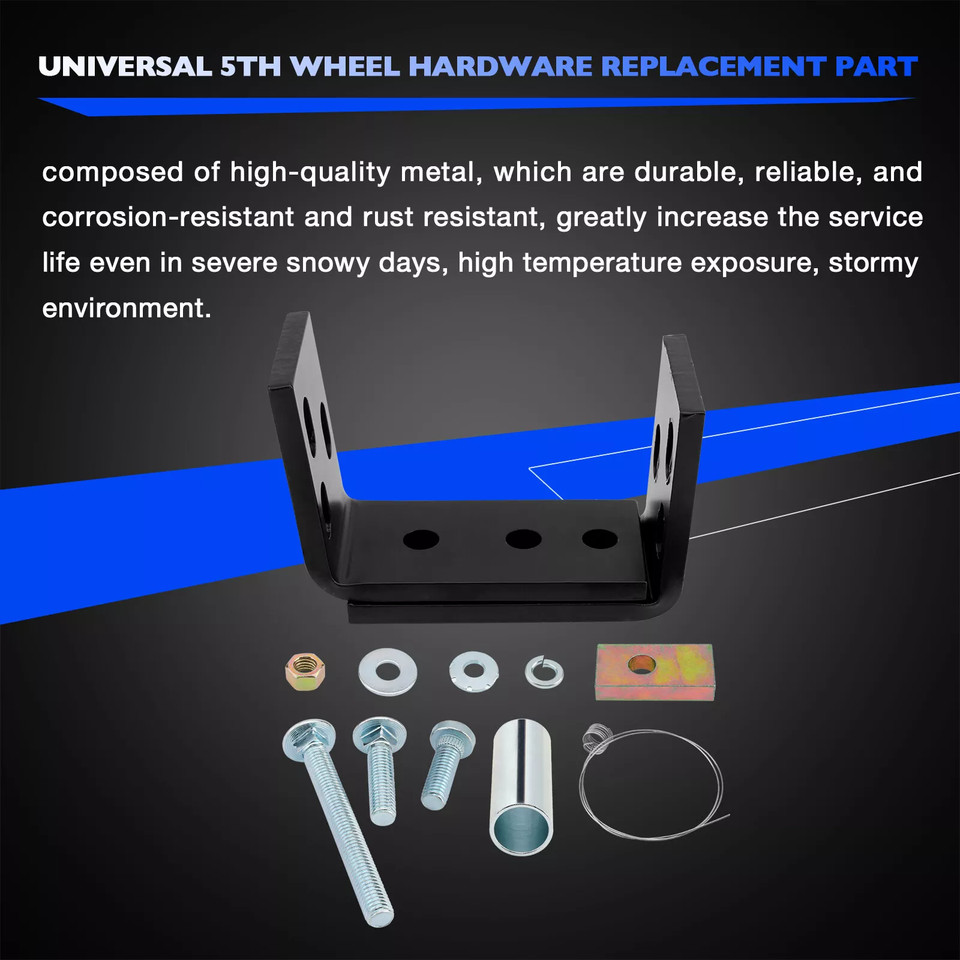 Fifth Wheel Mounting Rail Kit Trailer Hitch Mount Steel For Reese 30035 ...