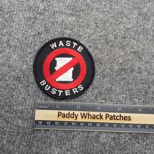 Waste Busters Patch Trash Garbage Can Zero Waste Environmental | eBay
