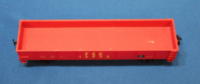 Life-Like HO Scale Model Railroad Train Car Gondola Red FEC 12622 No ...