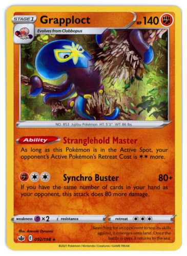 Pokemon Card Chilling Reign Grapploct 092/198 Holo Rare- NM/MT | eBay
