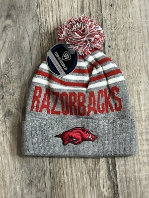 Brand New- Arkansas Razorbacks Beanie Top Of The World NWT Hat stocking ...