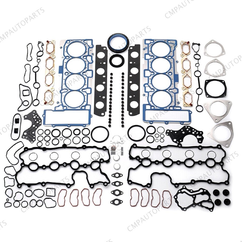 Engine Rebuild Gasket Seal Kit w/ Head Bolt For Audi S5 A6 A8 Q7 VW ...