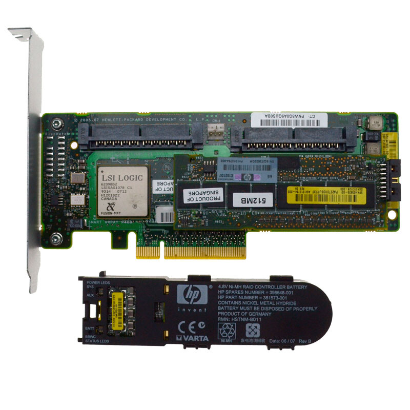 Hp Smart Array P400 012764-003 405835-001 398648-001 381573-001 512mb ...