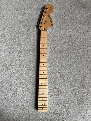 2007 Maple Fender Starcaster Stratocaster Neck 70's Style Headstock ...
