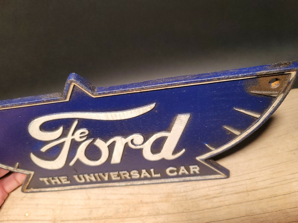 Antique Vintage Style Cast Iron Ford Car Sign Plaque | eBay