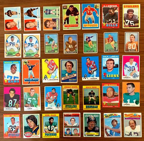 HOF VINTAGE FOOTBALL CARD LOT (35 CARDS!) | eBay