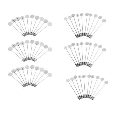 60x Collar Lapel Pin Base Stick Brooch for Jewelry Crafts Making ...