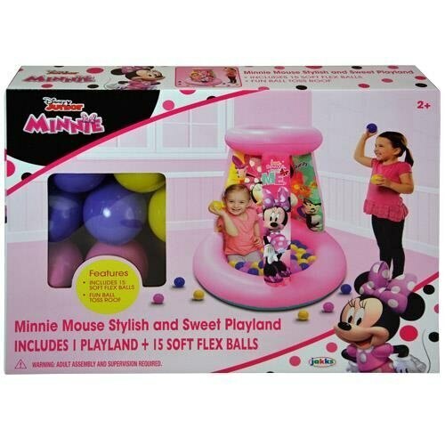 Minnie Mouse Happy Helpers Ball Pit 1 Inflatable & 15 Sof-flex Balls ...