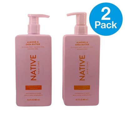 Native Almond & Shea Butter Strengthening Shampoo 16.5 fl oz 2 Pack New ...