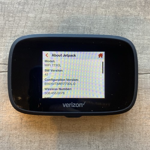 Novatel Wireless MiFi 7730L Verizon Jetpack 4G/LTE Mobile Wi-Fi Hotspot ...