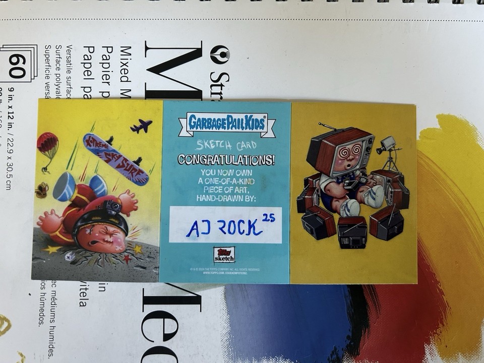 2024 Topps Garbage pail Kids “Kids At Play” AD ROCK Triptych Dead Ted ...