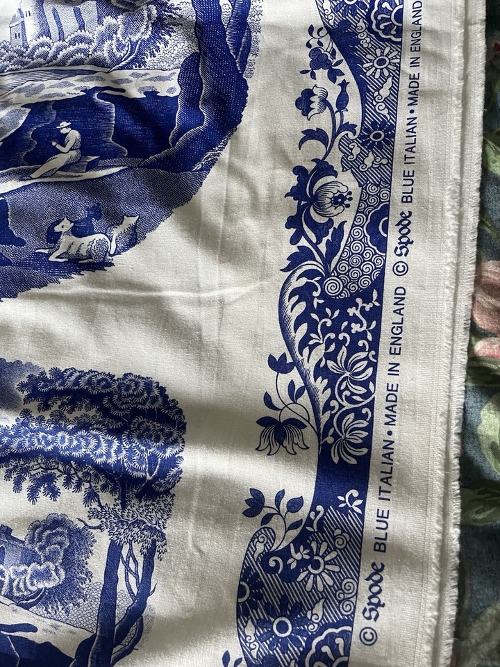 Spode Blue Italian Fabric - Super Rare | eBay UK