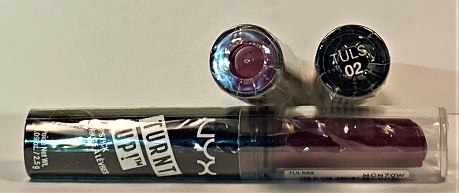 LOT OF (3) NYX Turnt Up! Lipstick #TULS02 Wine & Dine FREE SHIPPING ...