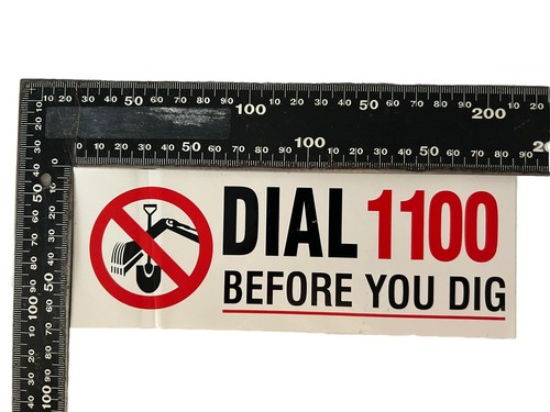 Vintage Dial 1100 Before You Dig Australian Unused Warning Sticker ...