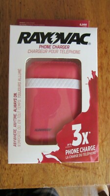Rayovac Rechargeable phone Charger Model PS3 NiMH NiCd 2 port new ...