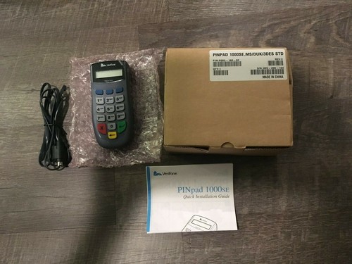 VERIFONE PINPAD 1000SE BRAND NEW WITH CABLE INSTALLATION GUIDE POS RARE ...
