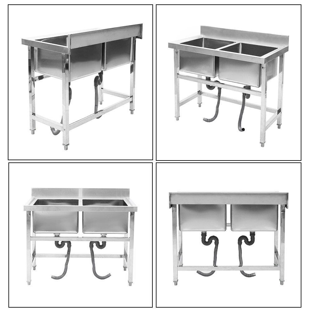 Commercial Kitchen Sink Stainless Steel Catering Ware-washing Bowl ...