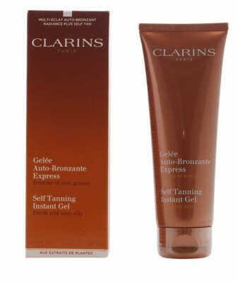 CLARINS Self Tanning Instant Gel Bronzer Tan Skin Glow SeXy 4.5oz 135ml ...