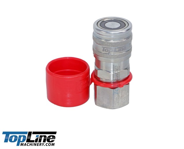 Bobcat 763 773 Flat Face Hydraulic Quick Couplers 5/8" SAE Skid Steer ...