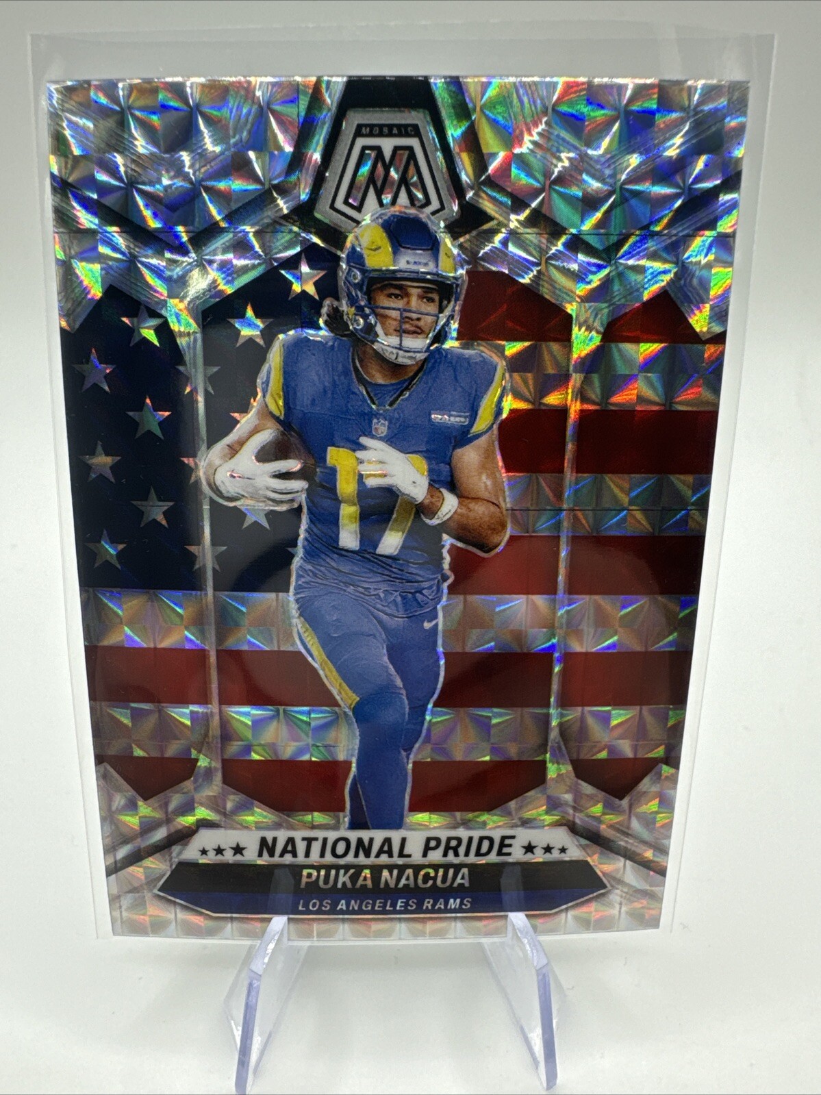 2024 Panini Mosaic Puka Nacua National Pride Silver Mosaic Prizm #264 ...
