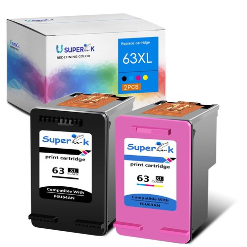Compatible with HP 63XL OfficeJet 5212 5220 5222 5230 1PK Black 1PK ...