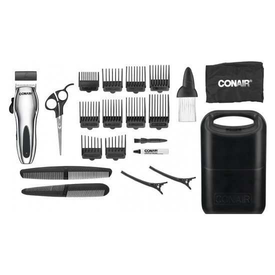 Conair HC318RV Rechargeable Cordless Clipper 22-Peice Haircut Kit | eBay