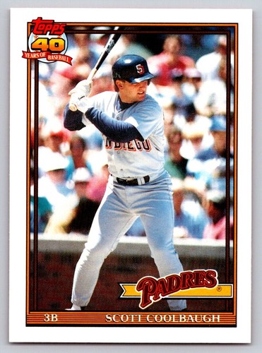 #24T Scott Coolbaugh San Diego Padres 1991 Topps Traded | eBay
