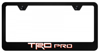 Toyota TRD Pro Black UV Print Polycarbonate License Plate Frame ...