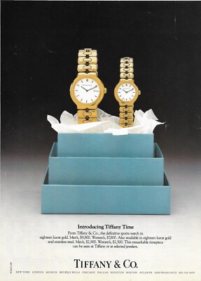 Vintage Men's & Woman's Wristwatch - Tiffany & Co. 18KT Gold Watches ...