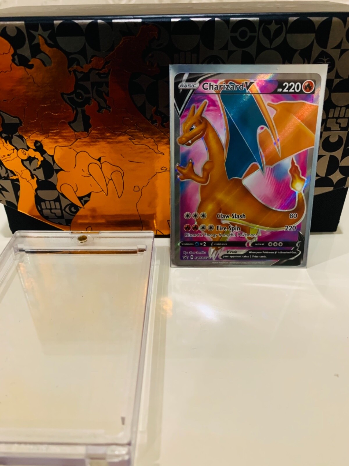 CHARIZARD V POKÉMON PROMO CARD CHAMPION’S PATH HOLOGRAM 2020 MINT ...