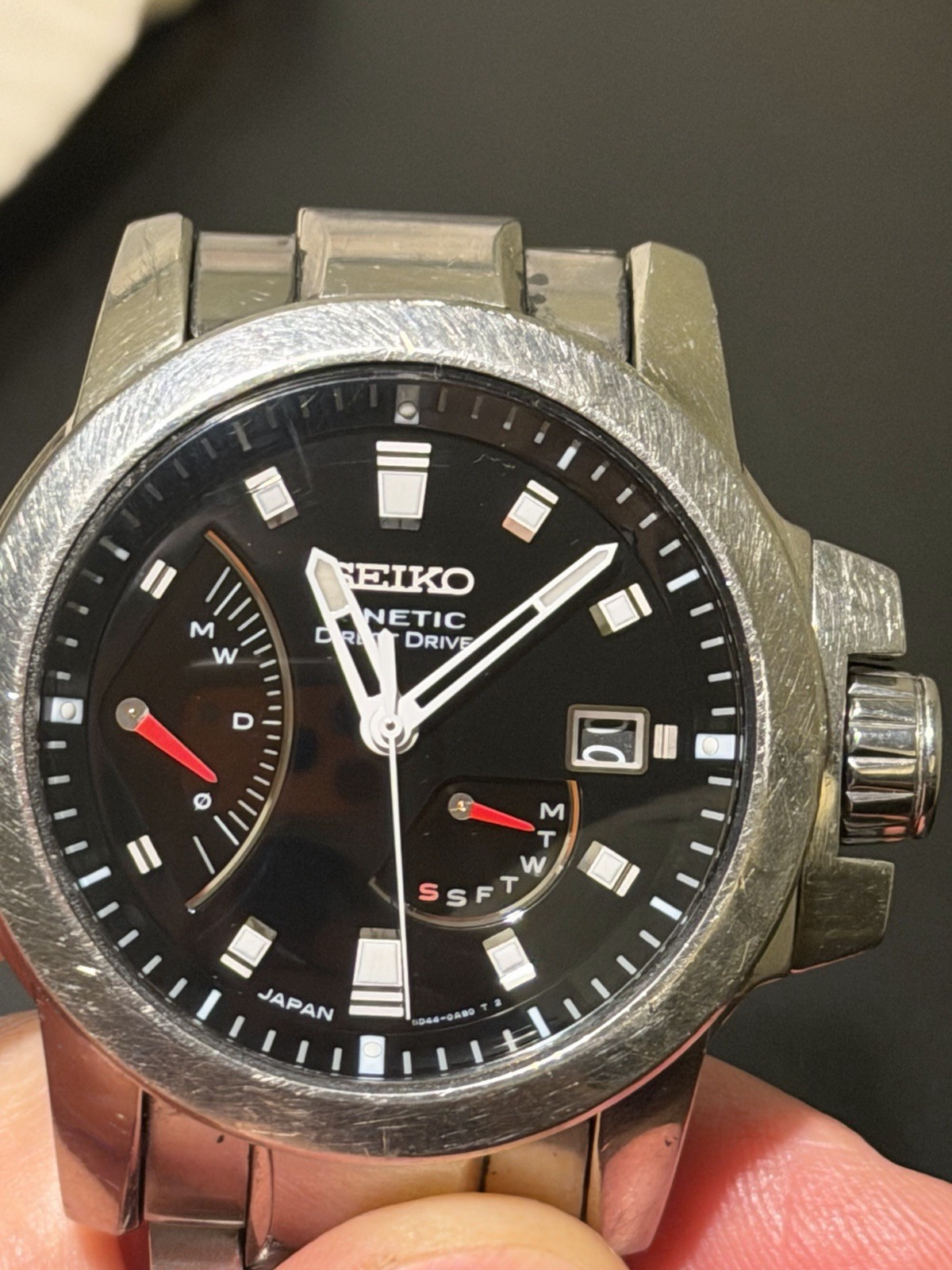 RARE SEIKO KINETIC BRIGHTZ PHOENIX HYBRID QUARTZ AUTO… - Gem
