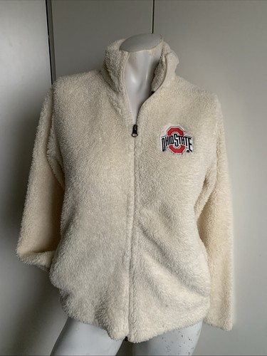 Ohio State Buckeyes juniors women’s Ivory size Small fleece full zip ...
