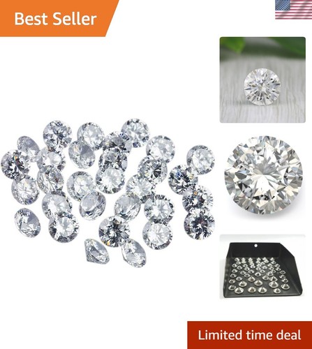 Natural Loose White Diamonds Lot - 1.2mm to 3.1mm for Elegant Jewelry ...