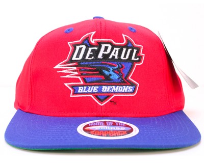 OFFICIAL LICENSED DePAUL UNIVERSITY BLUE DEMONS SNAPBACK CAP / HAT, NWT ...