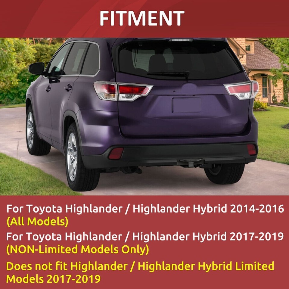 FOR TOYOTA HIGHLANDER (NON-LIMITED) 2014-2019 TOW HITCH RECEIVER FOR ...