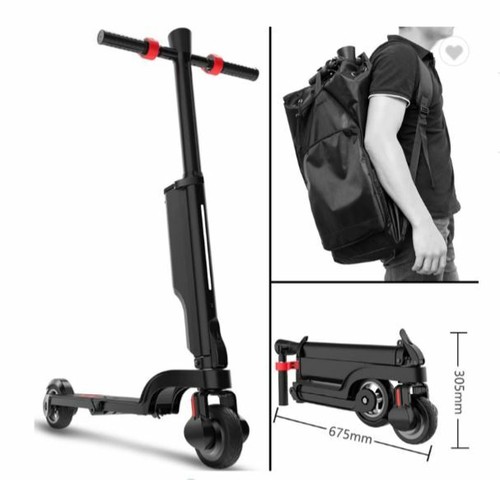 36v/250w Lightweight Mini Folding Backpack Two Wheel Electric Scooter ...