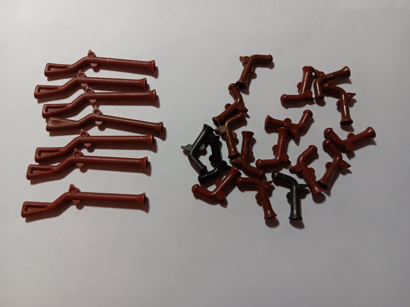 LEGO LOT 24 PIRATES/IMPERIAL FLINTLOCK PISTOLS & MUSKETS WEAPON BROWN ...