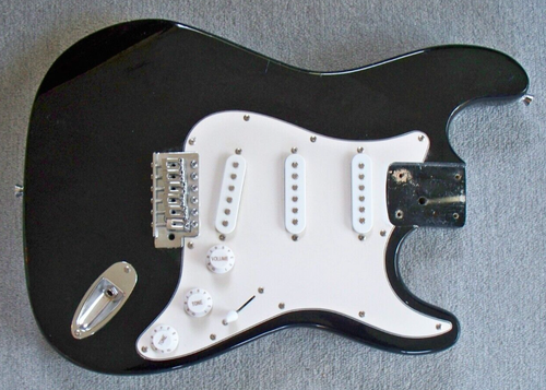 Loaded Stratocaster Style Body Black Strat Body | eBay