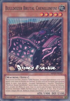 Yu-Gi-Oh ! Bulldozer Brutal Chenillinfini MP20-FR162 VF/COMMUNE | eBay