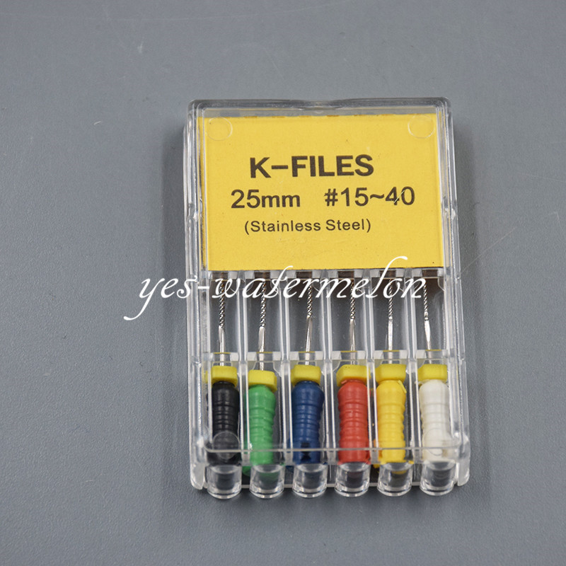 1x Dental Endodontic K-files #15-40# For Endo Root Canal Hand Use File ...