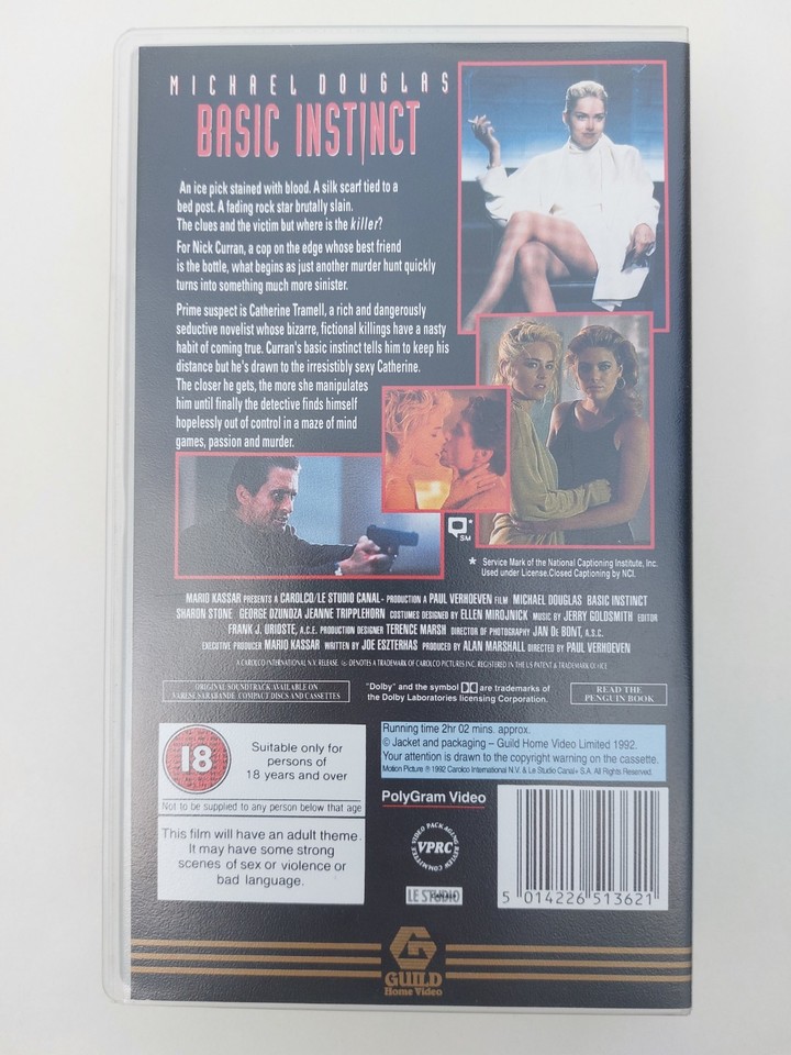 Basic Instinct VHS Video Tape | eBay UK