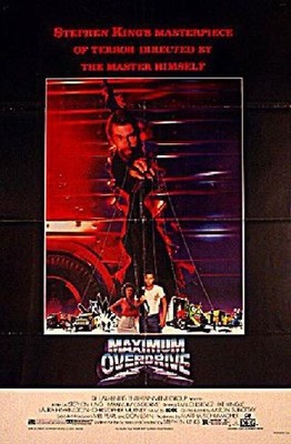 Original Maximum Overdrive Movie Poster Stephen King Horror 12x8in ...